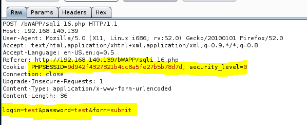Sql Injection Login Formuser · Teckk2